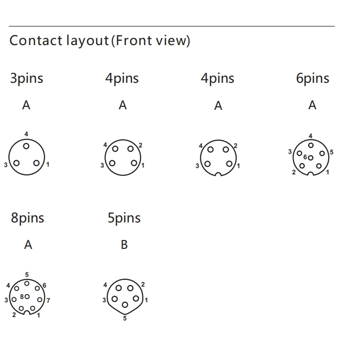 Signal M8 Assembly Connector Male Female Metal M8 Connector 3pin 4pin ...