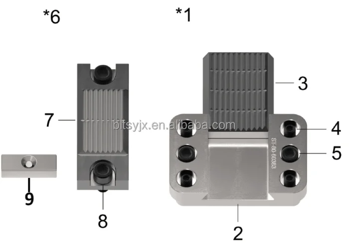 Varco Tong Dies Slip Inserts 3/4" X 3-1/16" X 5" For Iron Roughneck ...