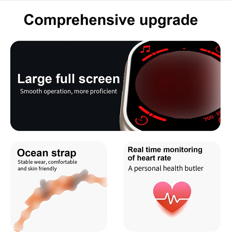 Hot Selling I20 Ultra Max Suit 8 S8 S9 Smartwatch Sports 9 Series Bundle 10 In 1 Smart Watch ...