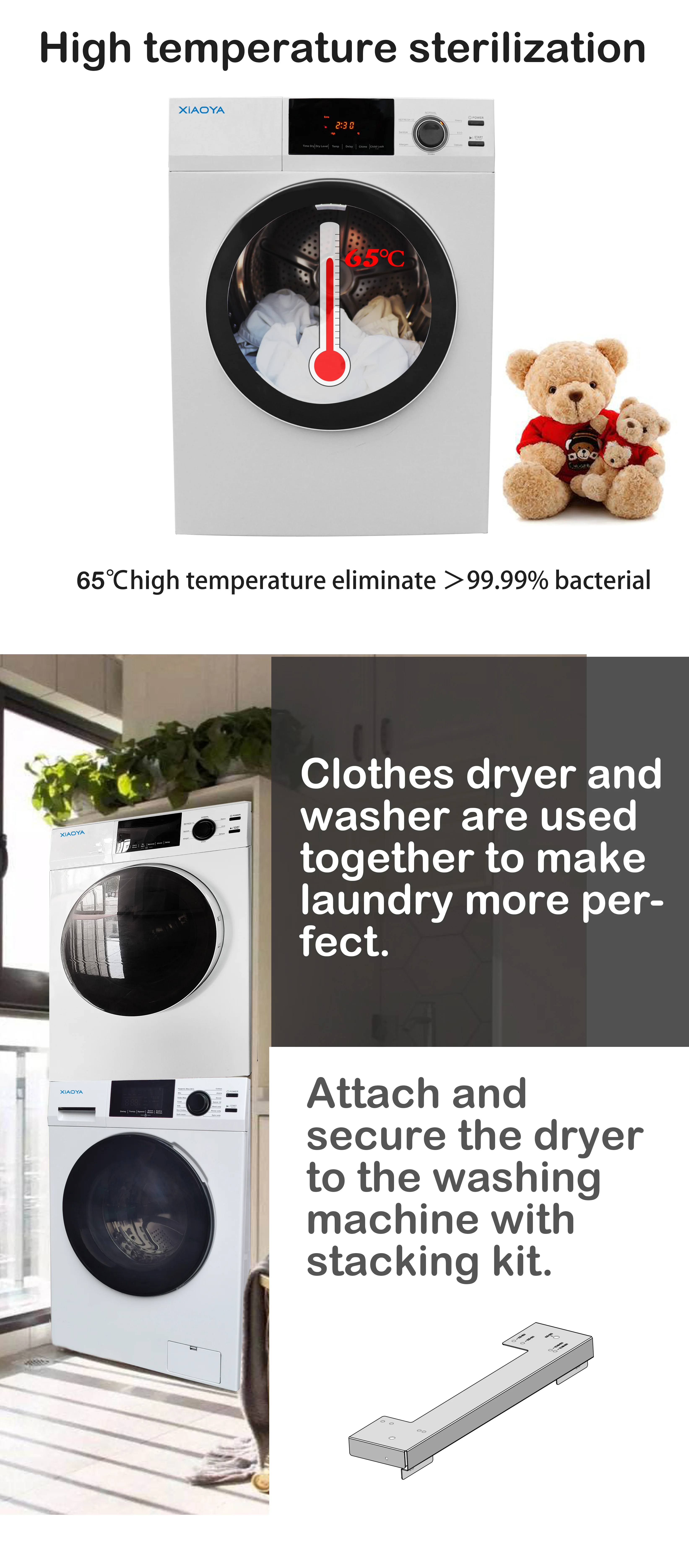 Stacked Washer Dryer - Efficient Laundry Solutions