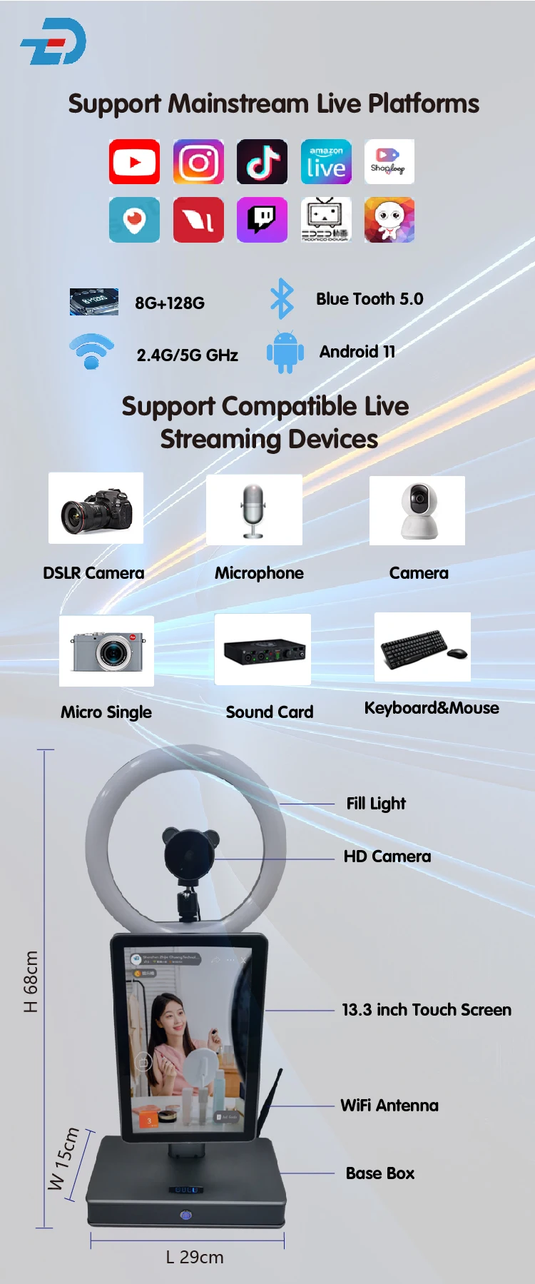 All-In-One Live Streaming Broadcast Machine for LinkedIn Facebook ...