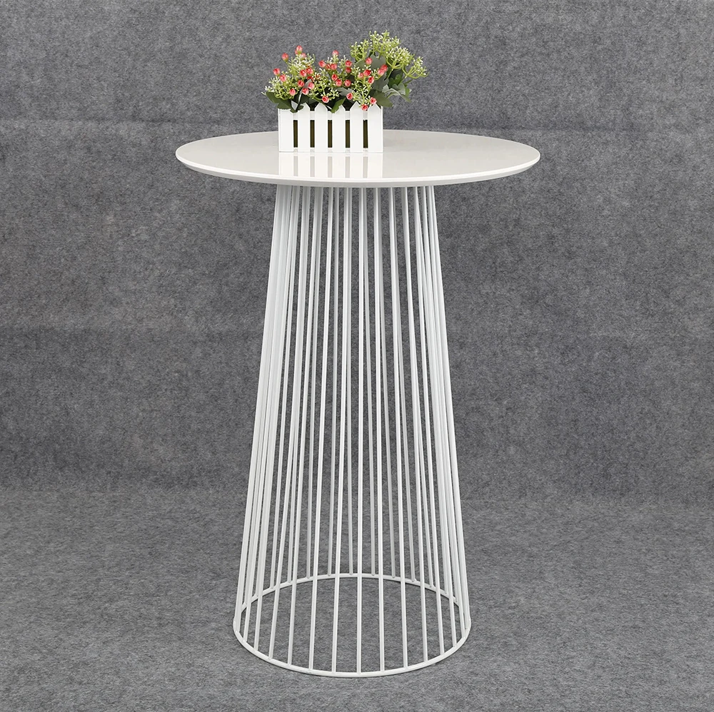 Modern Design Nordic Night Club White Wire Metal Frame Coffee Cocktail ...