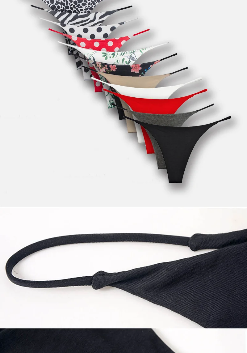 Shop GRACE S-3XL Custom Logo Cotton G String Thong Bikini