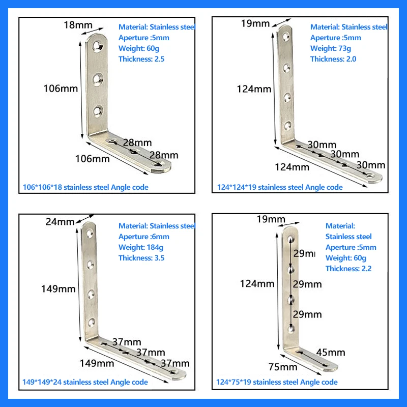 China Factory Right Angle Cabinet Door Corner Code Furniture Fastener ...