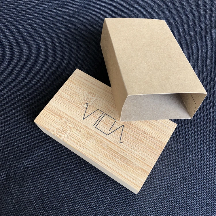 Custom Storage Gift Square Packaging Bamboo Wooden Box