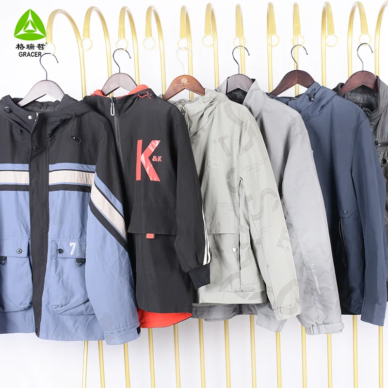 Shop High-Quality Men's Used Jackets from UK Clothing Bales
