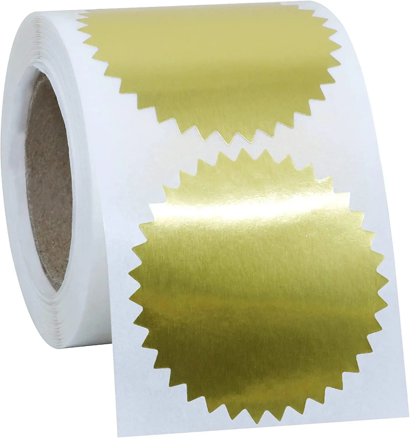 Custom Gold Metallic Certificate Sealing Labels Awards Legal Embossing ...