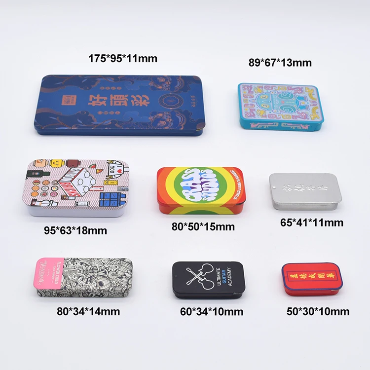 Custom Printed Logo High Quality Wholesale Tinplate Box