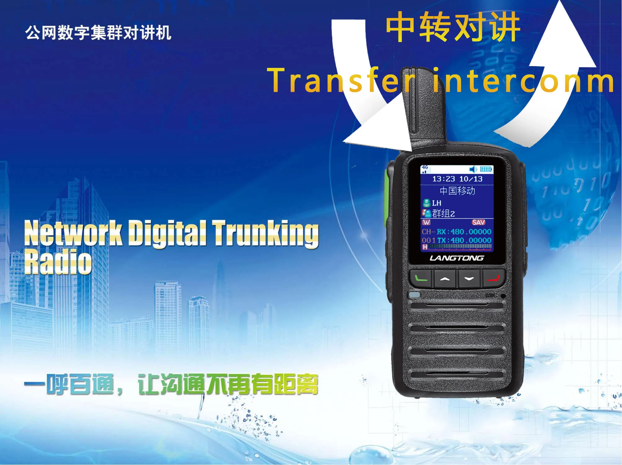 Linton 2pc Analog Network Dual Mode Radio 4g Lte Poc Global 100km 500 ...