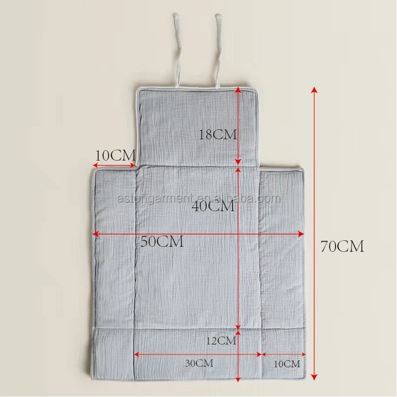 Foldable and Portable Cradle Pad - Organic Muslin for Baby