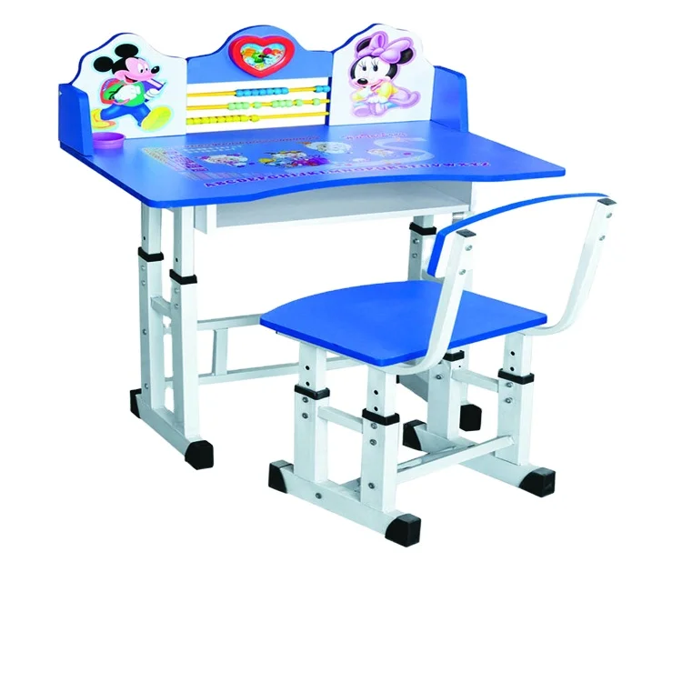Cute Cartoon Style Kids Mdf Study Table With Chair - Buy Kids Mdf Study ...