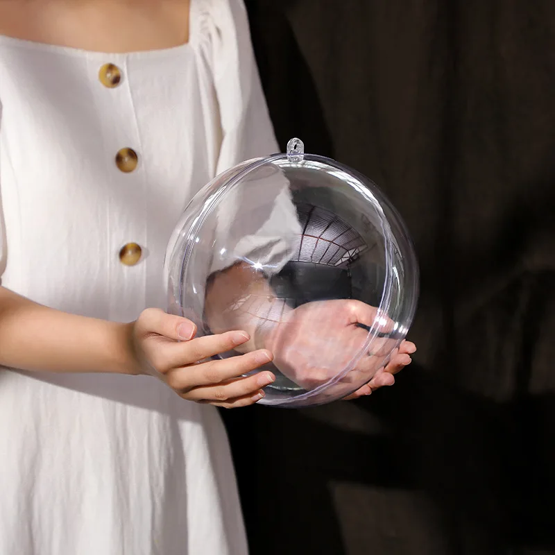 Personalized Christmas Hollow Balls Ornaments Decorative Hanging Clear ...