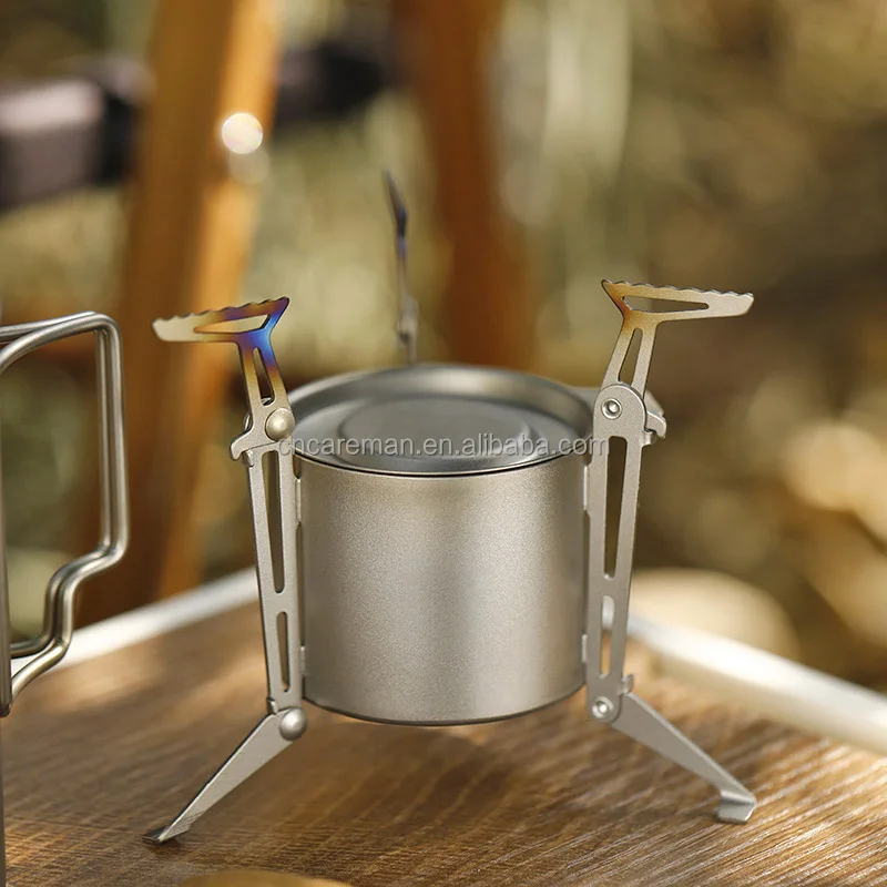 Folding Bracket Titanium Alcohol Spirits Stove Burner Cooker Hiking ...