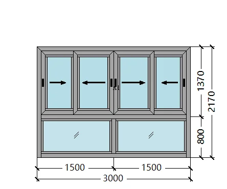 65 Series Factory Direct Sales Modern Window Blinds Curtain Casement ...