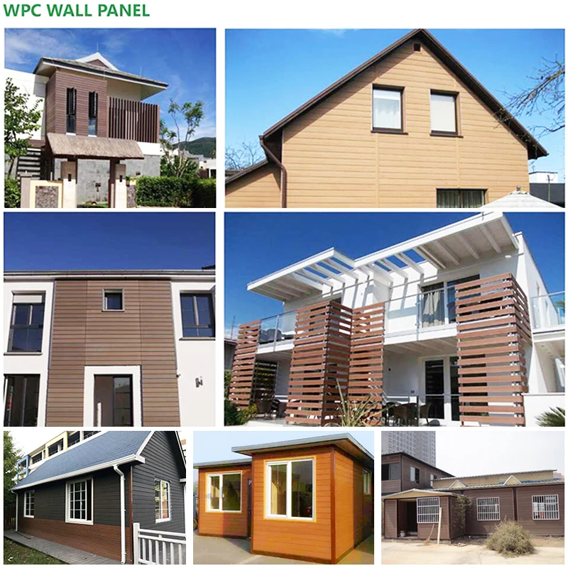 Outdoor Siding Wood Texture Panels Exterior Exterior Wall Panel Wpc ...