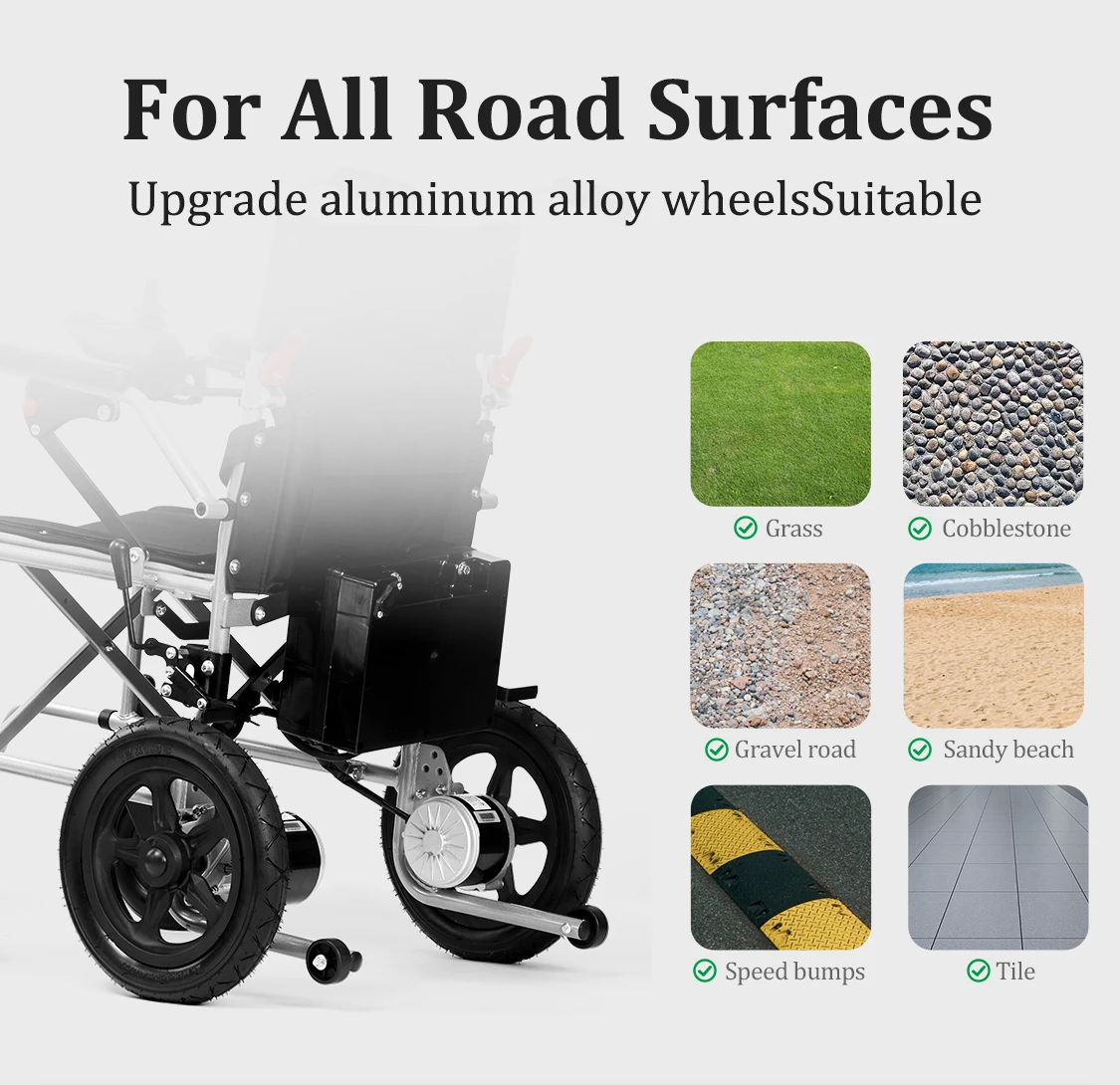 Hot Sales Cheap Price Electric Wheelchair Foldable Lightweight Portable ...