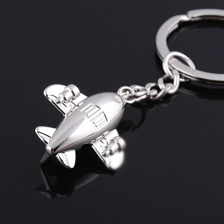 Classic 3d Model Airplane Plane Keychain With Keyring - Buy Key Chain ...
