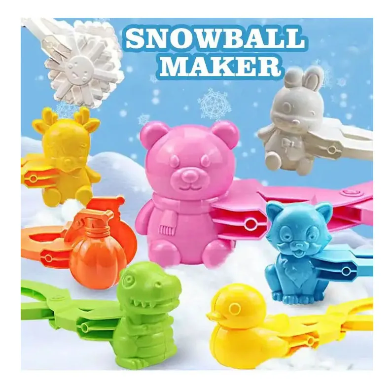 Snowball Clip Winter Snow Ball Maker Sand Mold Tool Kids Toy Snow Maker ...