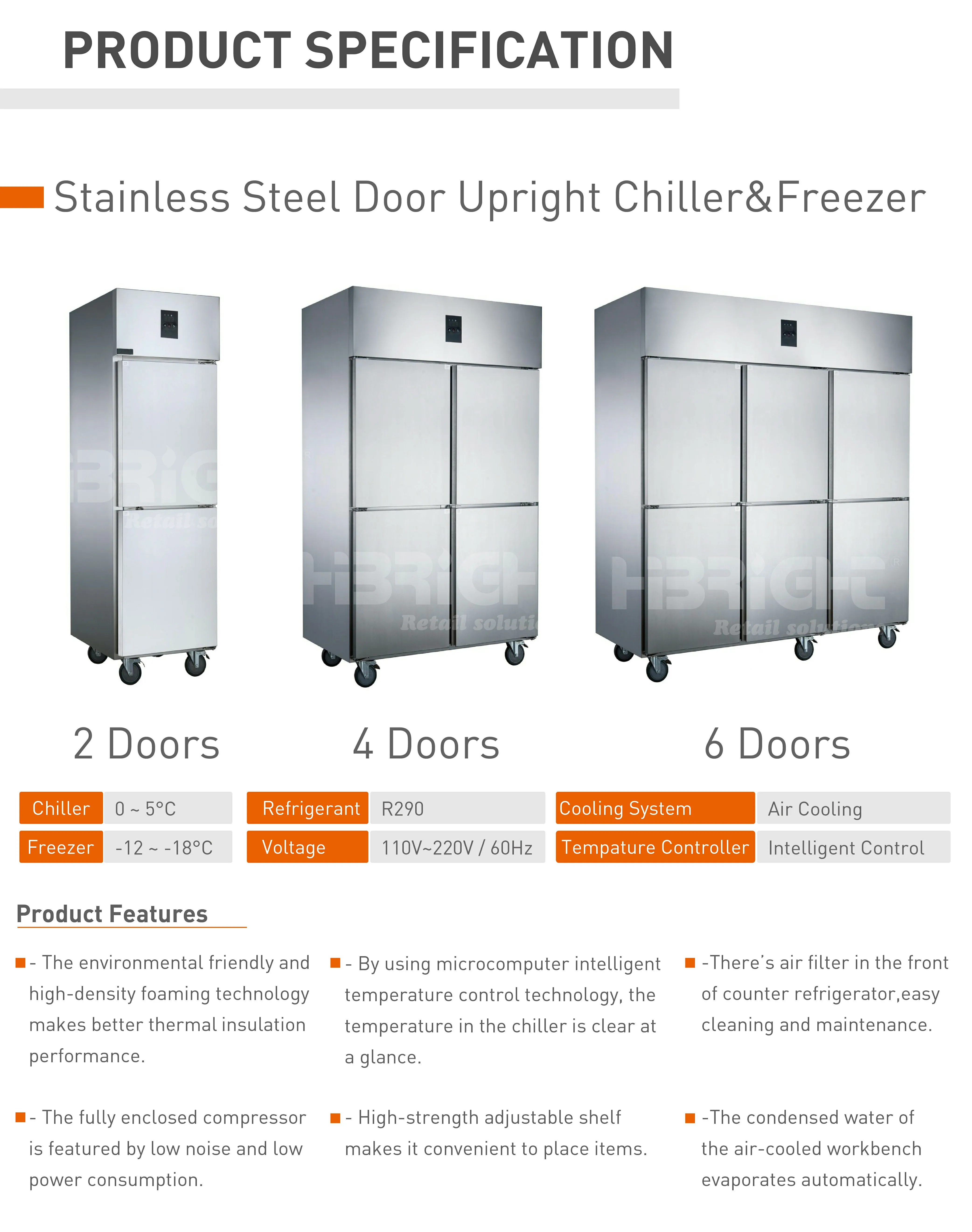 Digital Intelligent Control System Extra Deep Stainless Steel 220V ...