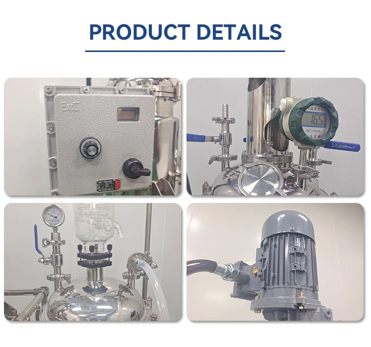 100L 200L Stainless Steel Jacketed Reactor for Food & Chem