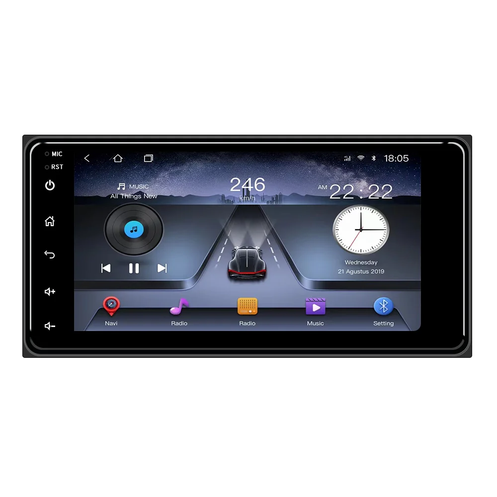 Universal 2 Din Ts7 1+32gb Android Touch Screen Support Carplay Stereo ...