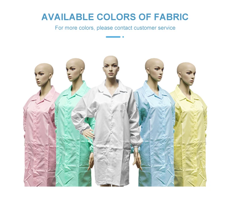Oem Antistatic Esd Cleanroom Garment High Temperature Sterilization ...