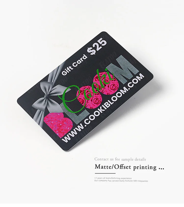 Custom Plastic Gift Cards - Add Logos, Barcodes, and More