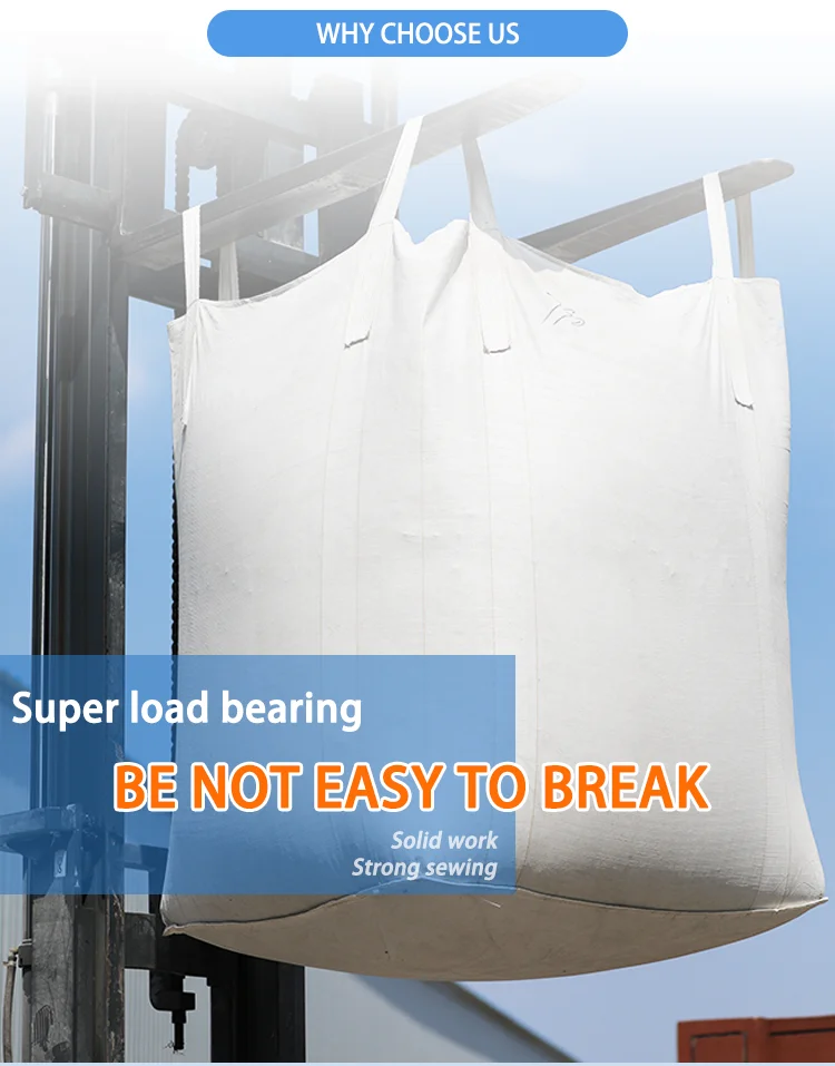 Wholesale Jumbo Bag Food Grade 2 Ton Jumbo Bulk Sand Bags 1 Ton Bag ...