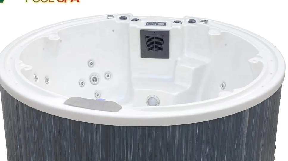 Modern Luxury 8 Person Round Outdoor Spa Soaking Function Circular Hot Tub Spa Outdoor Whirlpool ...
