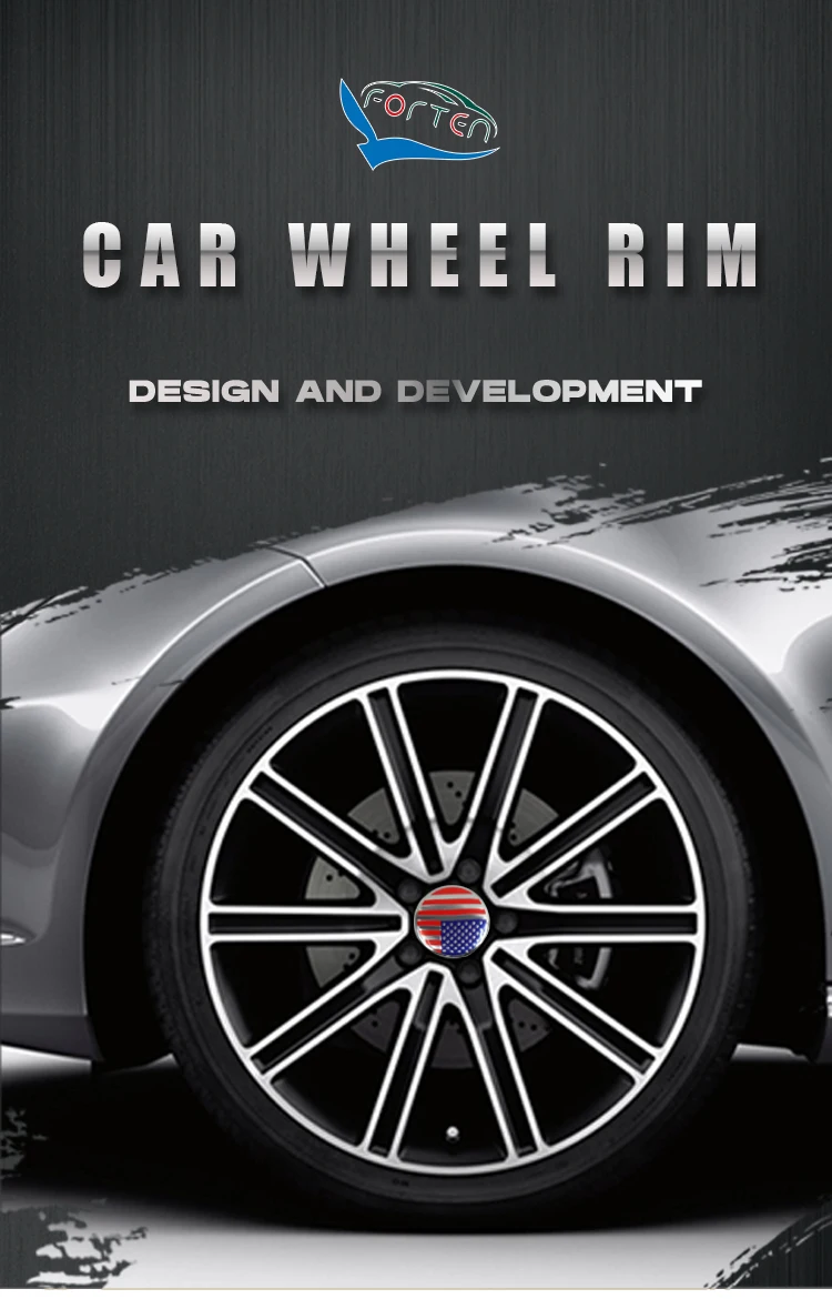 Custom Car Wheel Rim Hub Centre Cap - Forten ABS Plastic