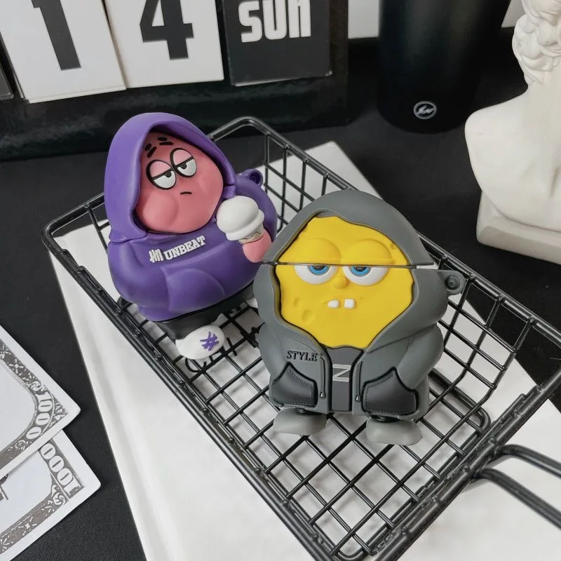 Kawaii Spongebob Patrick Star Case for Apple Airpods