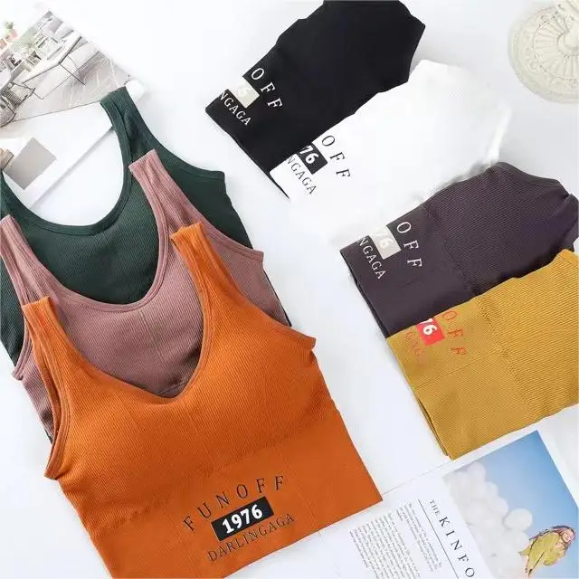 Full Support Nylon No Wire Comfortable One Piece Bras Rib Tube Top Bra ...