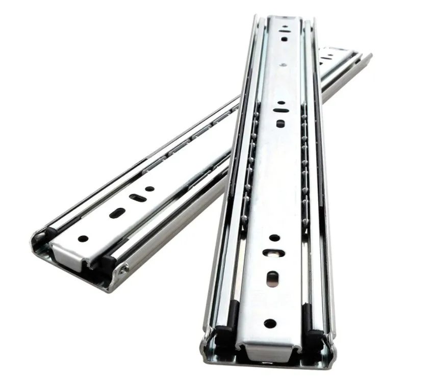 14 Inches Roller Cold Steel Ball Bearing Drawer Rails Runners Side ...