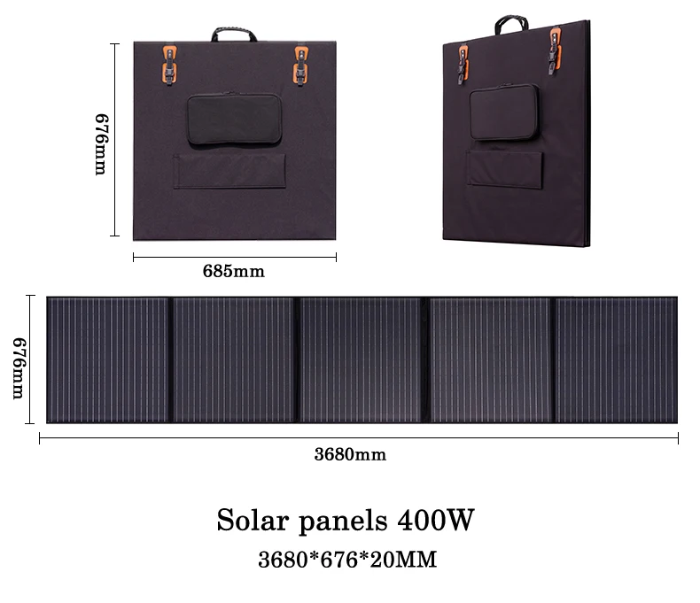 Outdoor Portable 400 Watt Folded Panel Solar Foldable 400w Folding ...