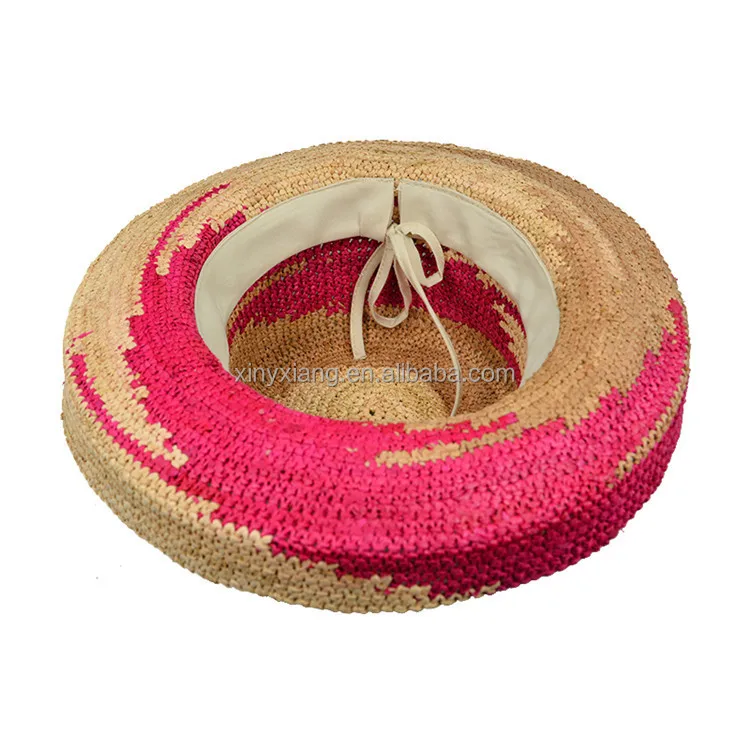 Factory Custom Organic Raffia Straw Floppy Planter Hat Sun Hats, Women ...