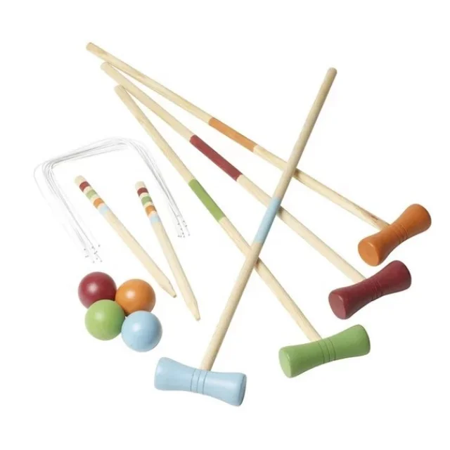 Customized Professional Croquet Mallet Game Wood Set