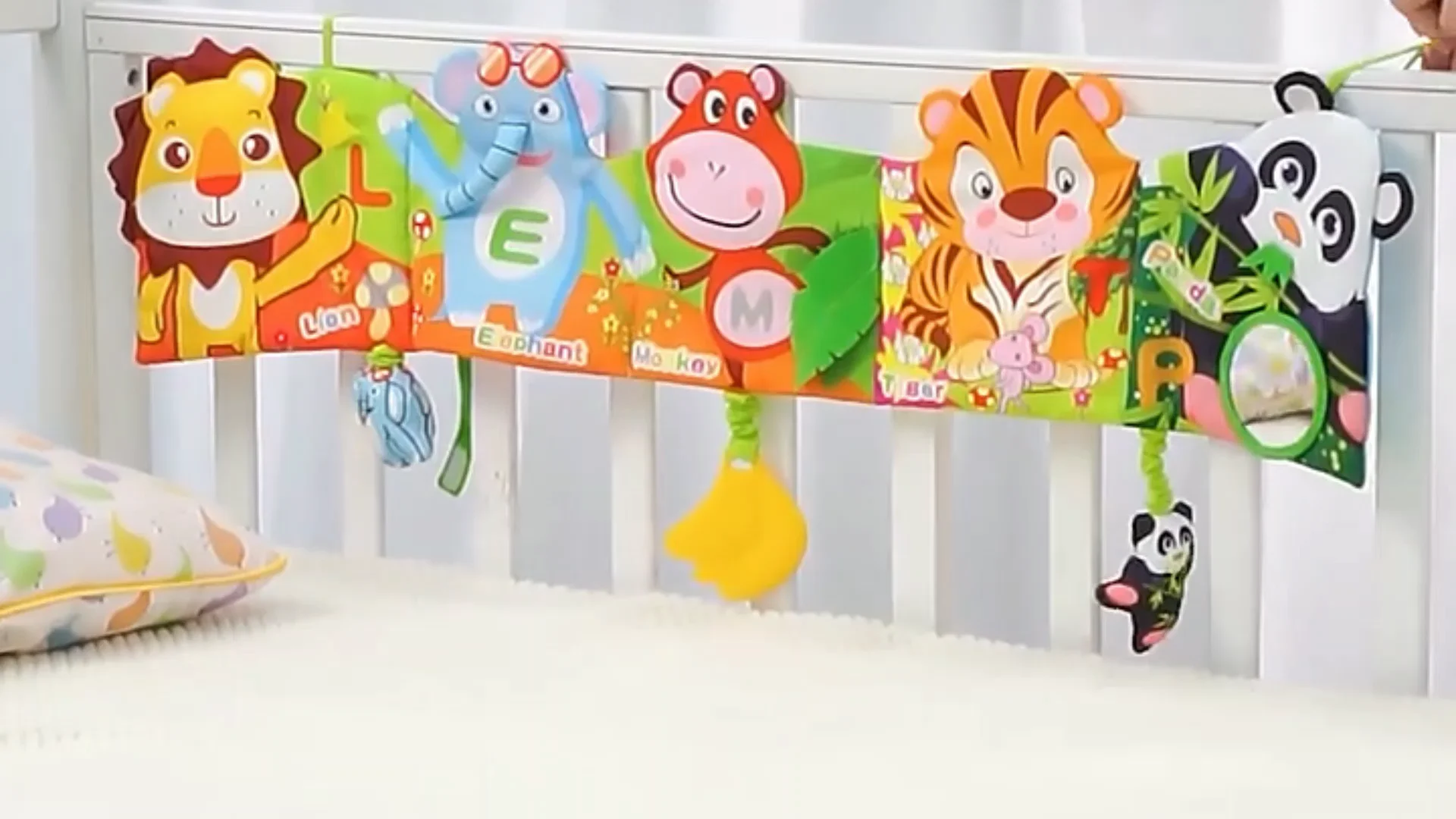 Sozzy Cute Newborn Baby Toy Crinkle Paper Sound Visual Stimulate Lion ...
