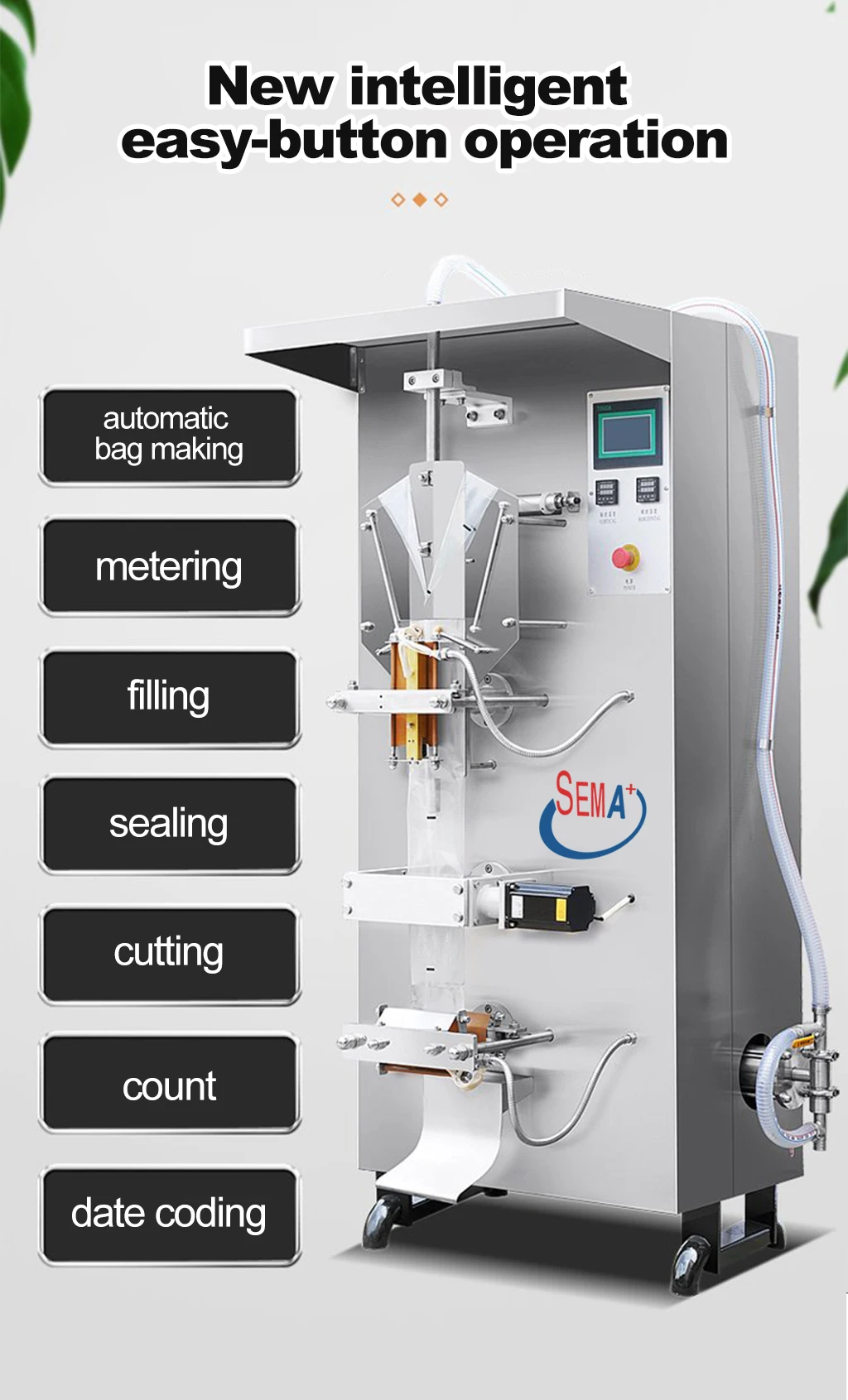 2022 Hot Sale Automatic Water Sachet Packing Machine/liquid Packing ...