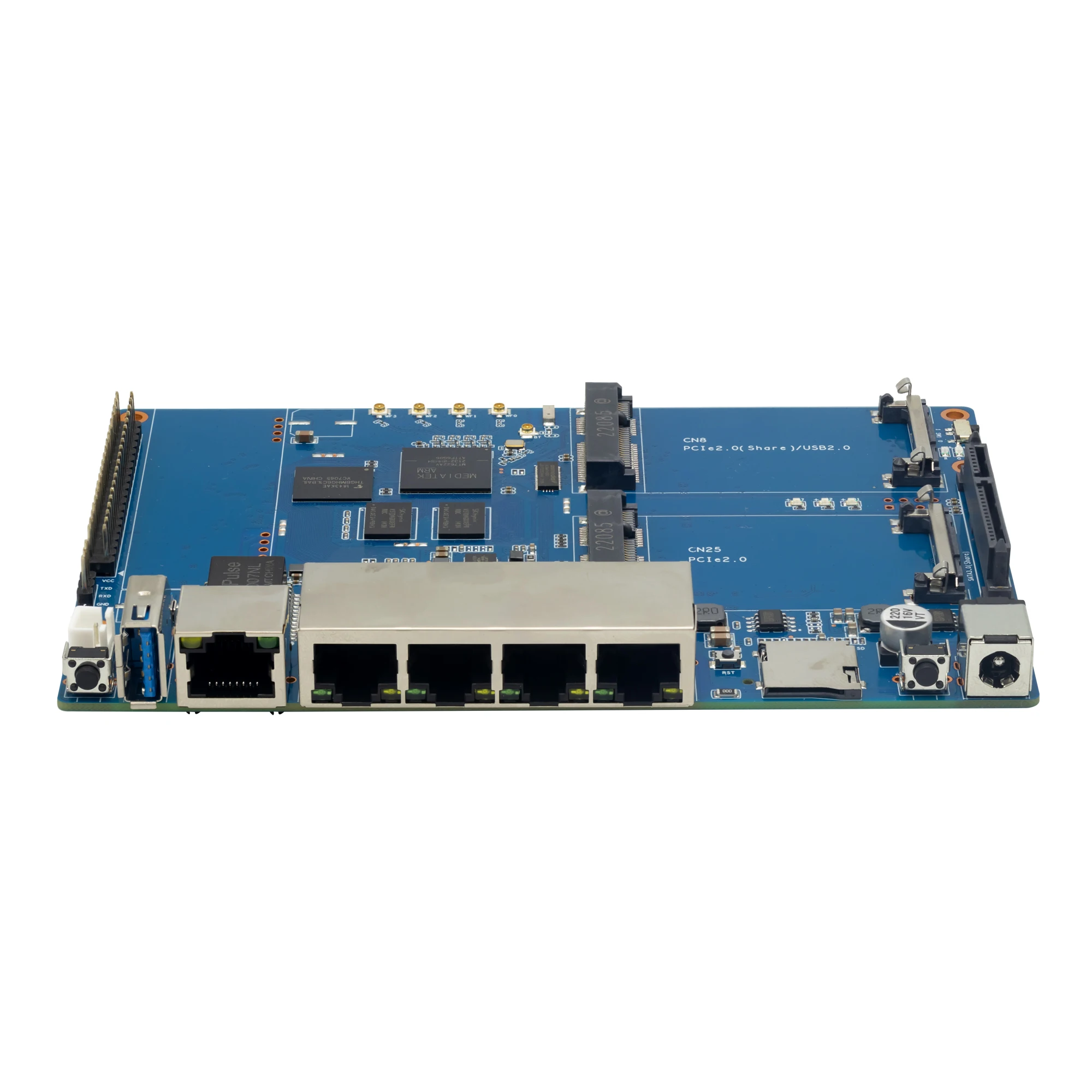 Mikrotik Board Similar Bpi- R64 Mediatek Chip 64 Bit 1.35ghz 1g Ddr3 ...
