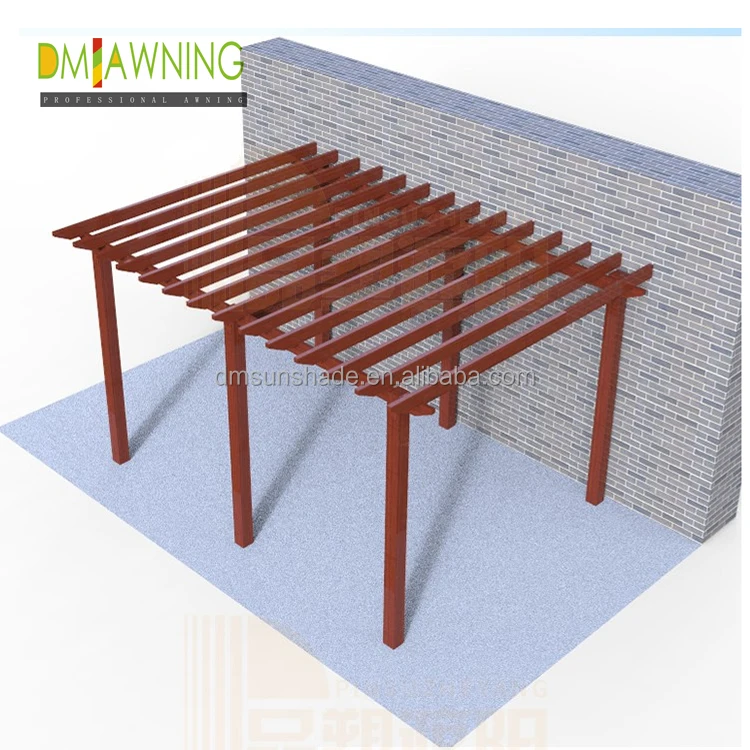 Retractable Fabric Canopy Pergola - UV Protection Shade