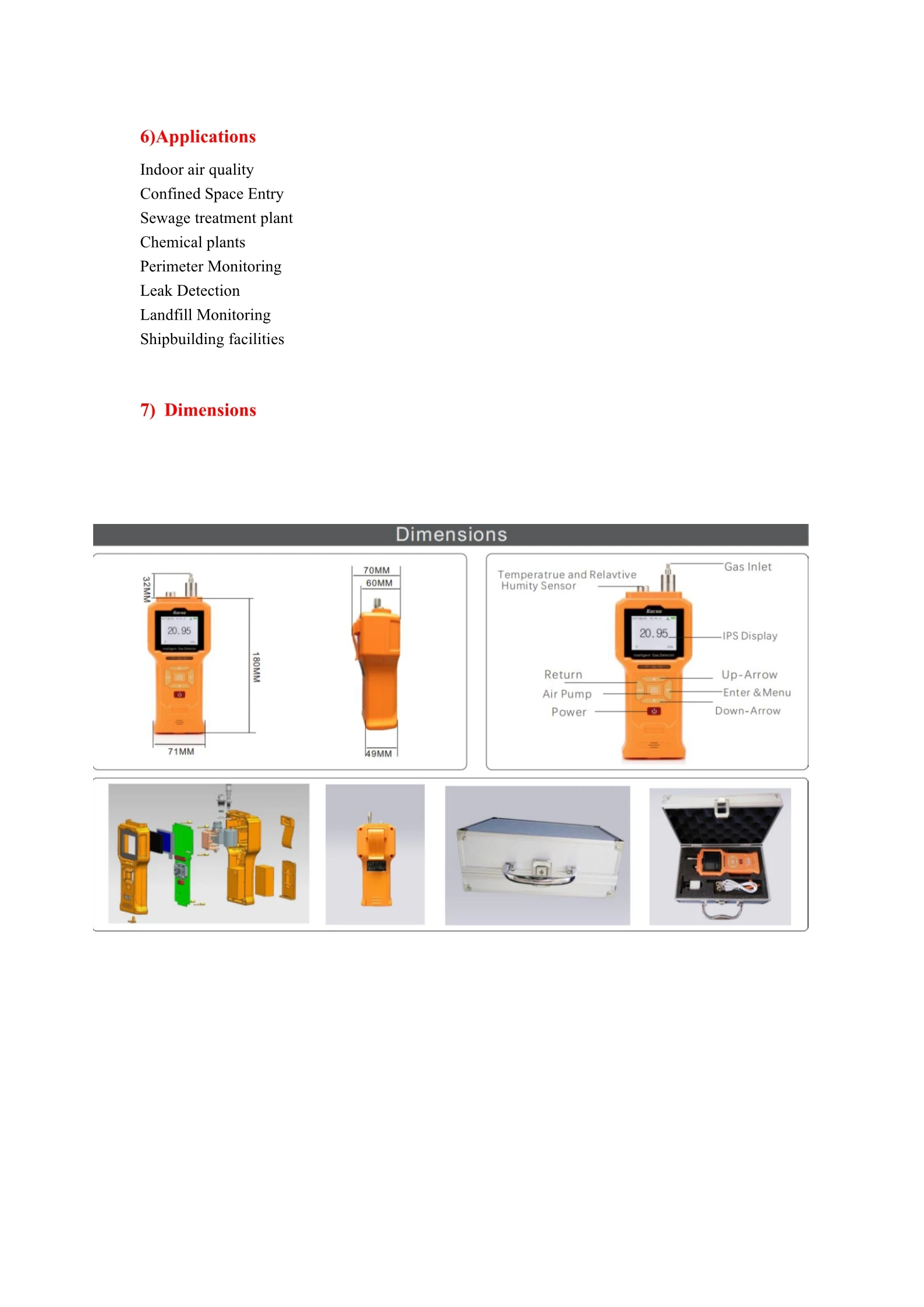 Ammonia Gas Detector GT-903-NH3-Y - Portable & Accurate