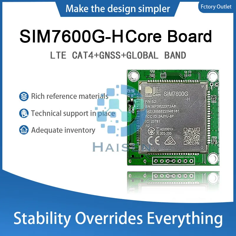 HAISEN SIMCOM SIM7600G-H Development Board - LTE CAT4+GNSS