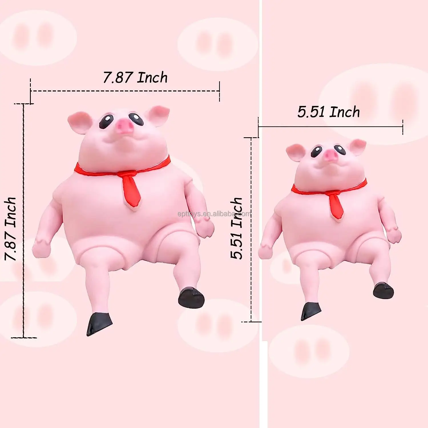 Ept Anti Stress Relief Vent Cute Pink Pig Squeeze Fidget Sensory ...