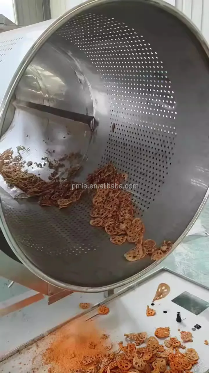 Automatic Potato Chips Seasoning Mixing Machine Drum Mixer Food Machines