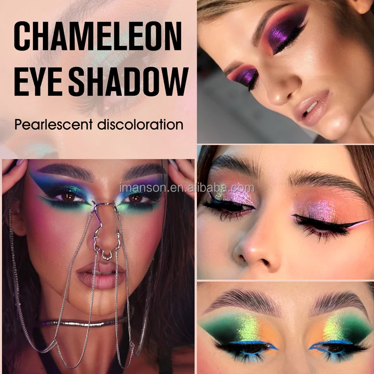 Beauty Cosmetics Makeup Diamond Glow Pressed Eye Shadow Duochrome Glitter Color Eyeshadow - Buy ...