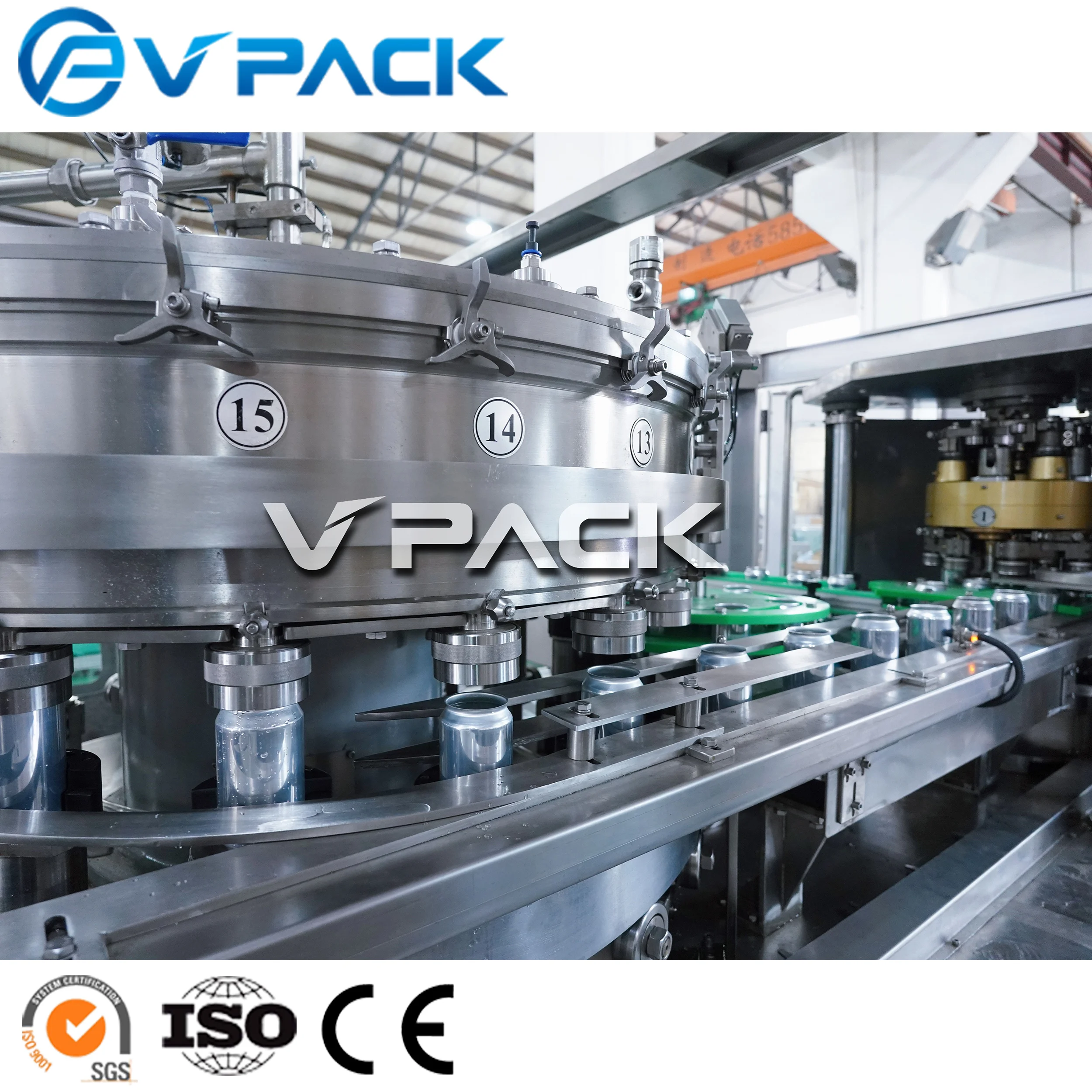 Small Factory Carbonated Beverage Can Filling Production Line / Energy ...