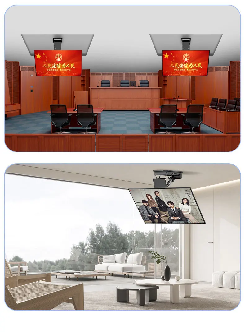 High Quality Multi-Directional Adjustable Motorized Hidden Flip down ...