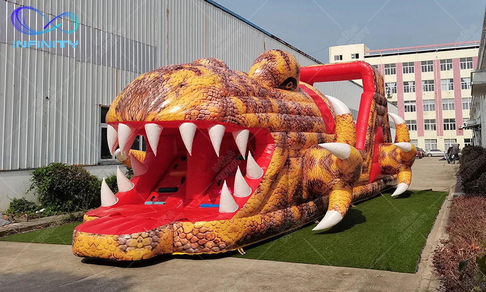Inflatable Dinosaur Obstacle Games Amusement Park Inflatable Bounce ...