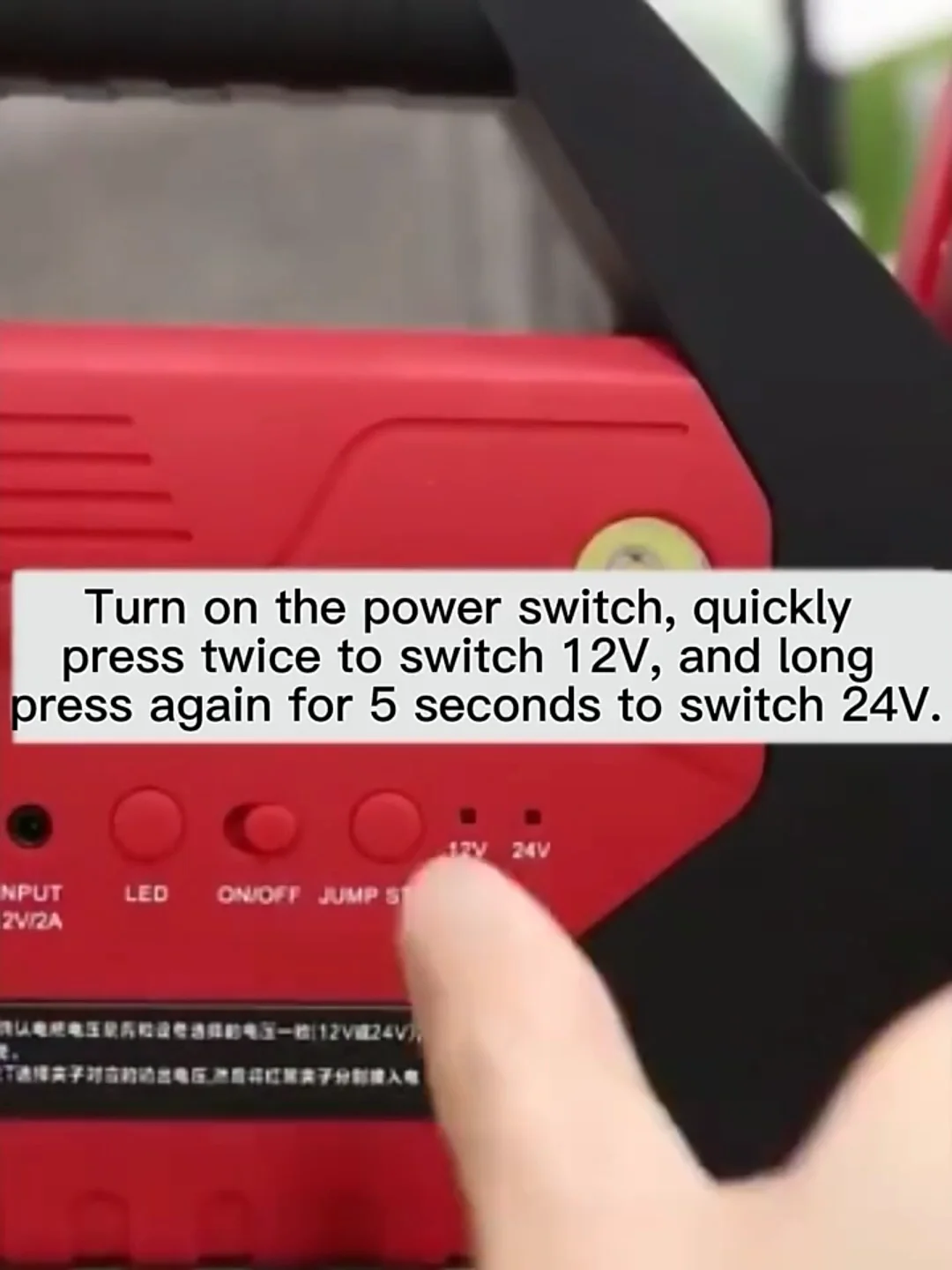 Big Capacity Truck Jump Starter Heavy Duty Truck 12 24 Volt Jump ...