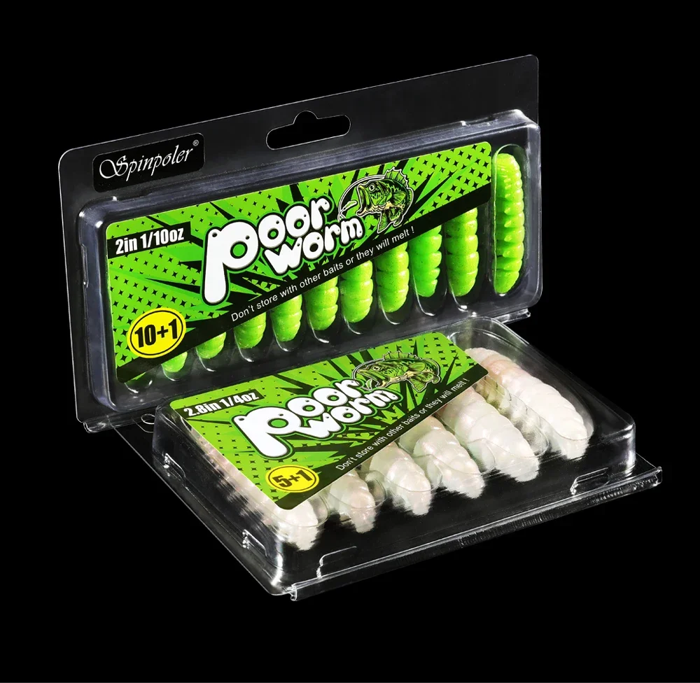 Spinpoler TPR Floating Soft Plastic Bait - Segmented Bionic Caterpillar ...
